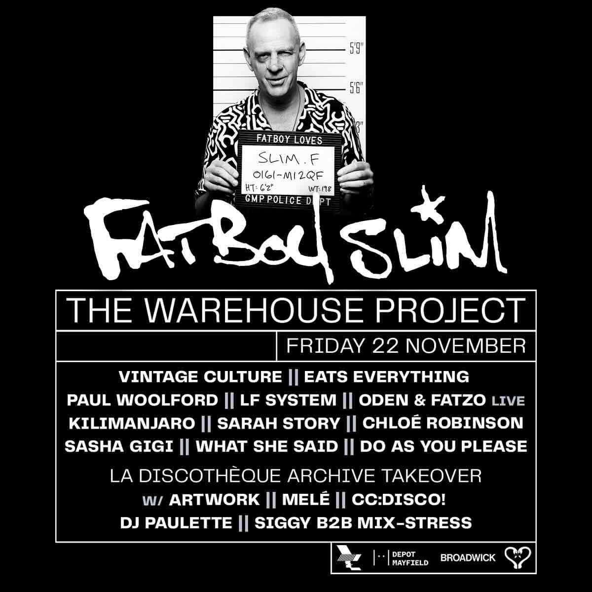 FATBOY SLIM - The Warehouse Project