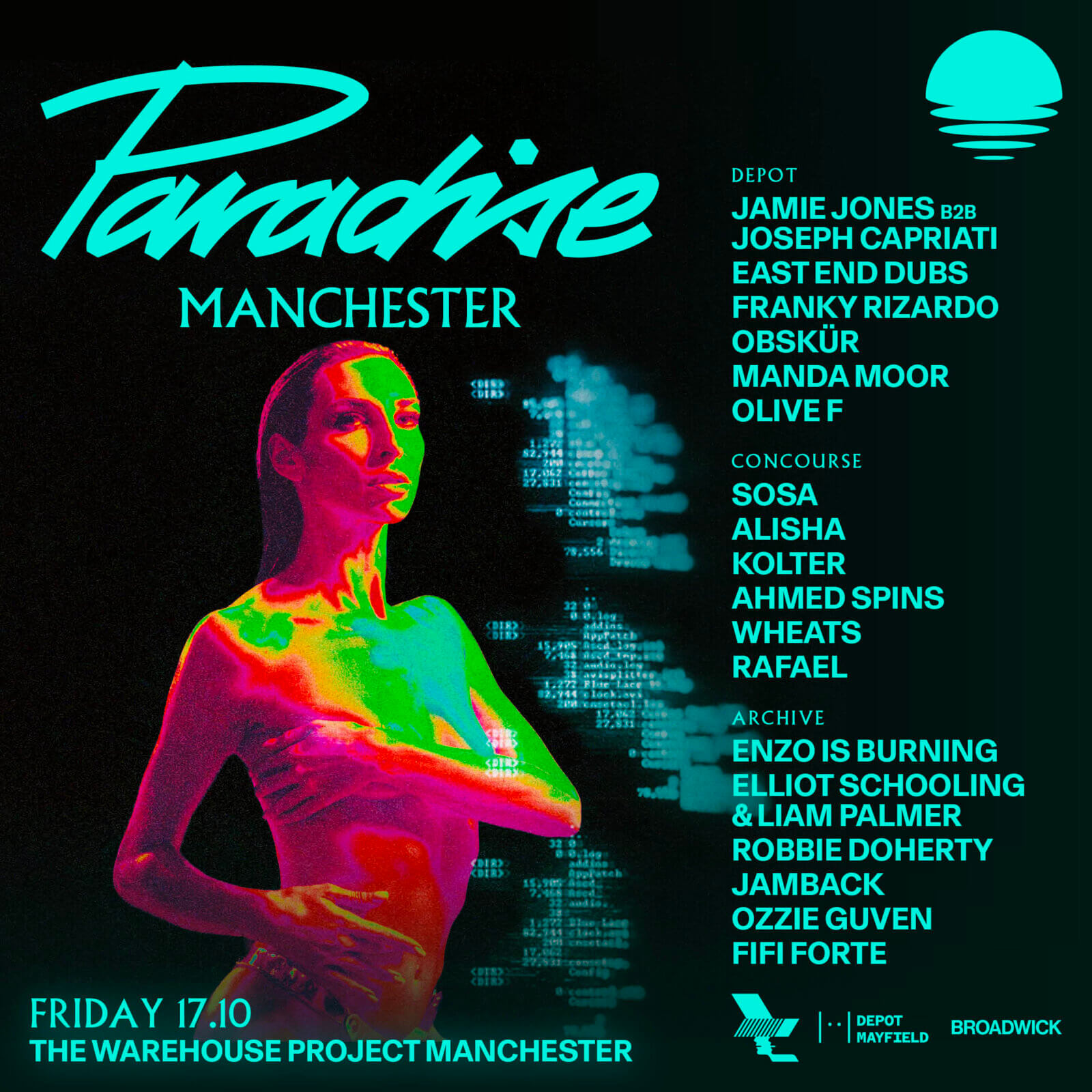 JAMIE JONES PRESENTS PARADISE - The Warehouse Project